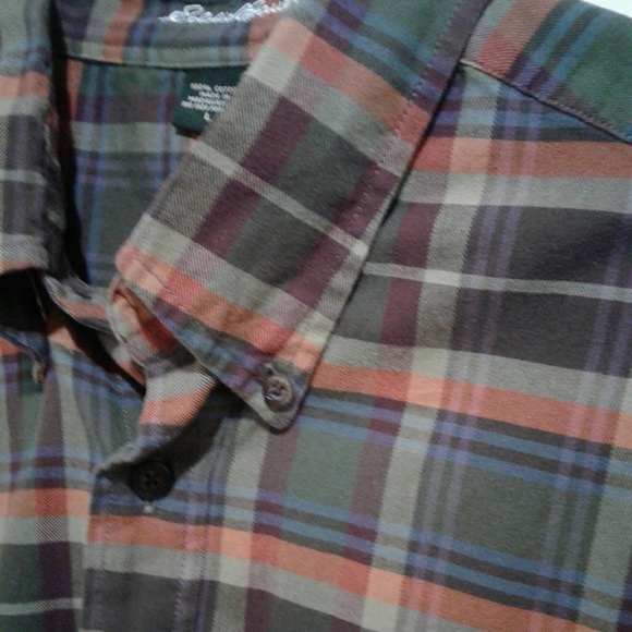 Eddie Bauer | Shirts | Mens Like New Eddie Bauer Plaid Flannel Shirt ...